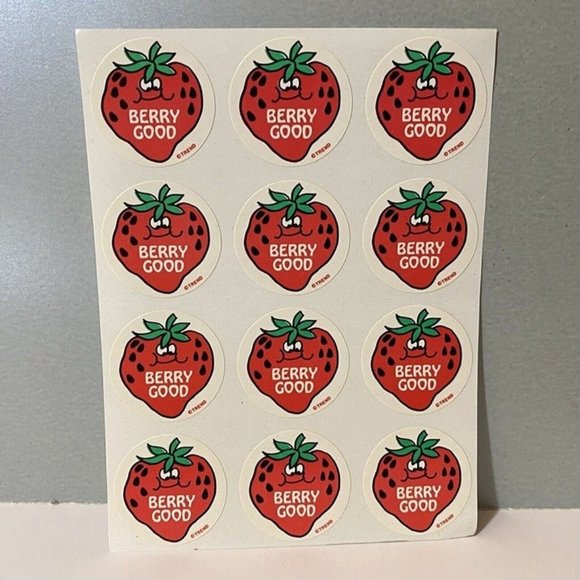 Other | Vintage Trend Berry Good Strawberry Scratch N Sniff Stickers ...